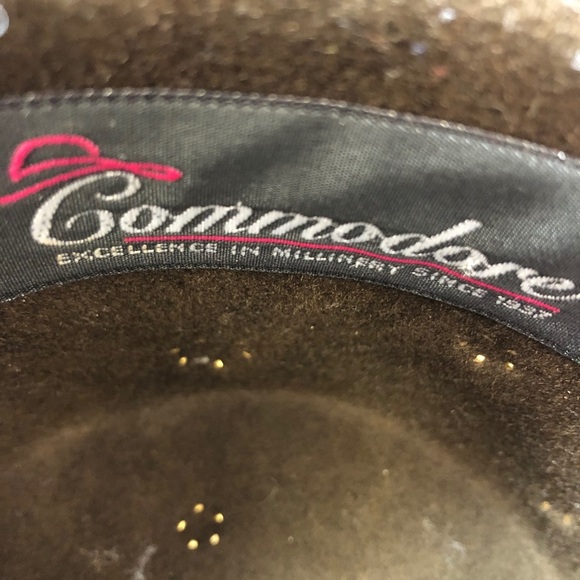 Commodore | Accessories | Women Commodore Felt Hat Studded Top | Poshmark